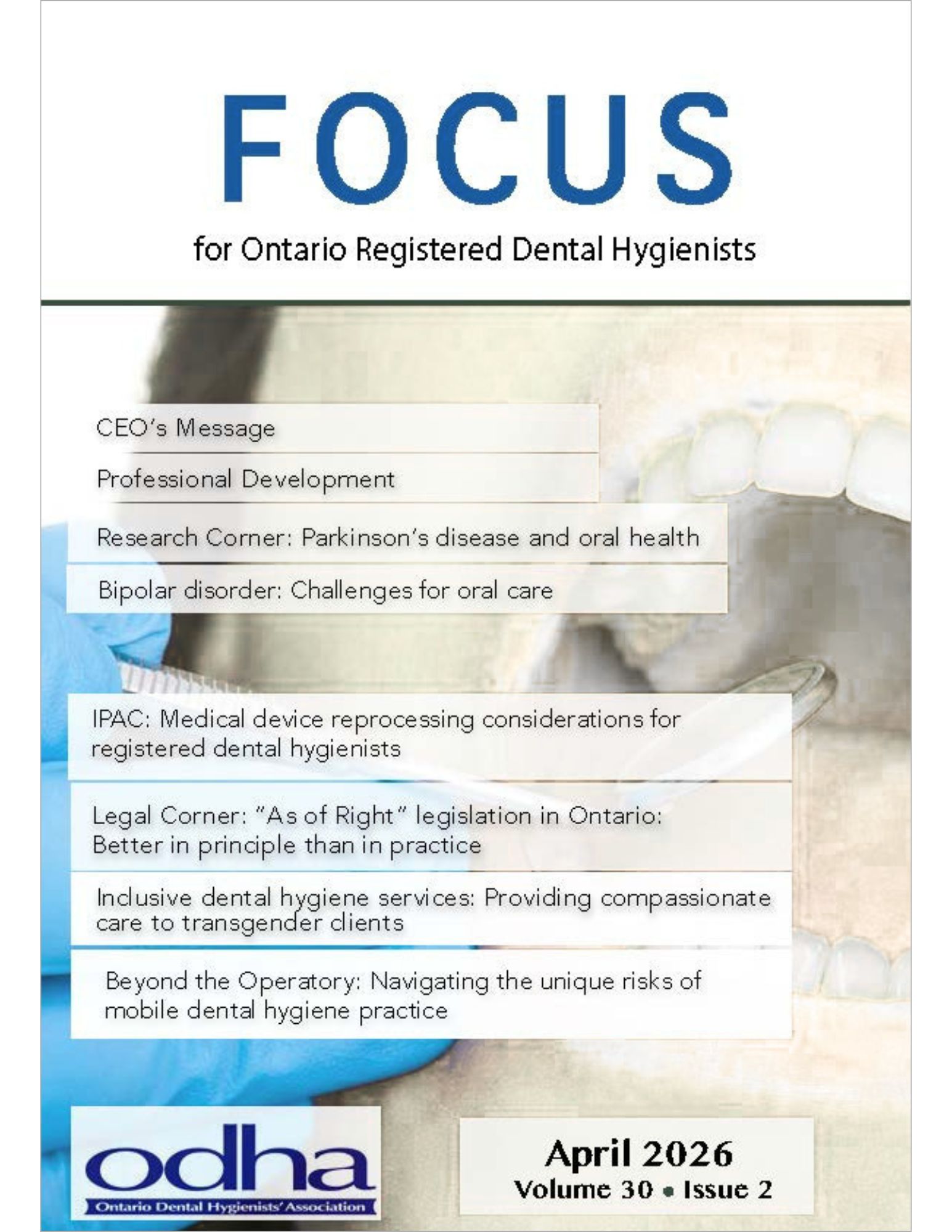 FOCUS April Issue 2026 - ODHA Publications